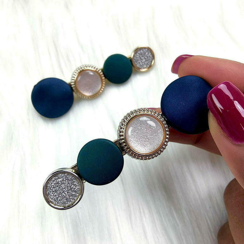 Mireya Cream Pearl Rhinestone Hair Slides – Lemon Daisy Accessories